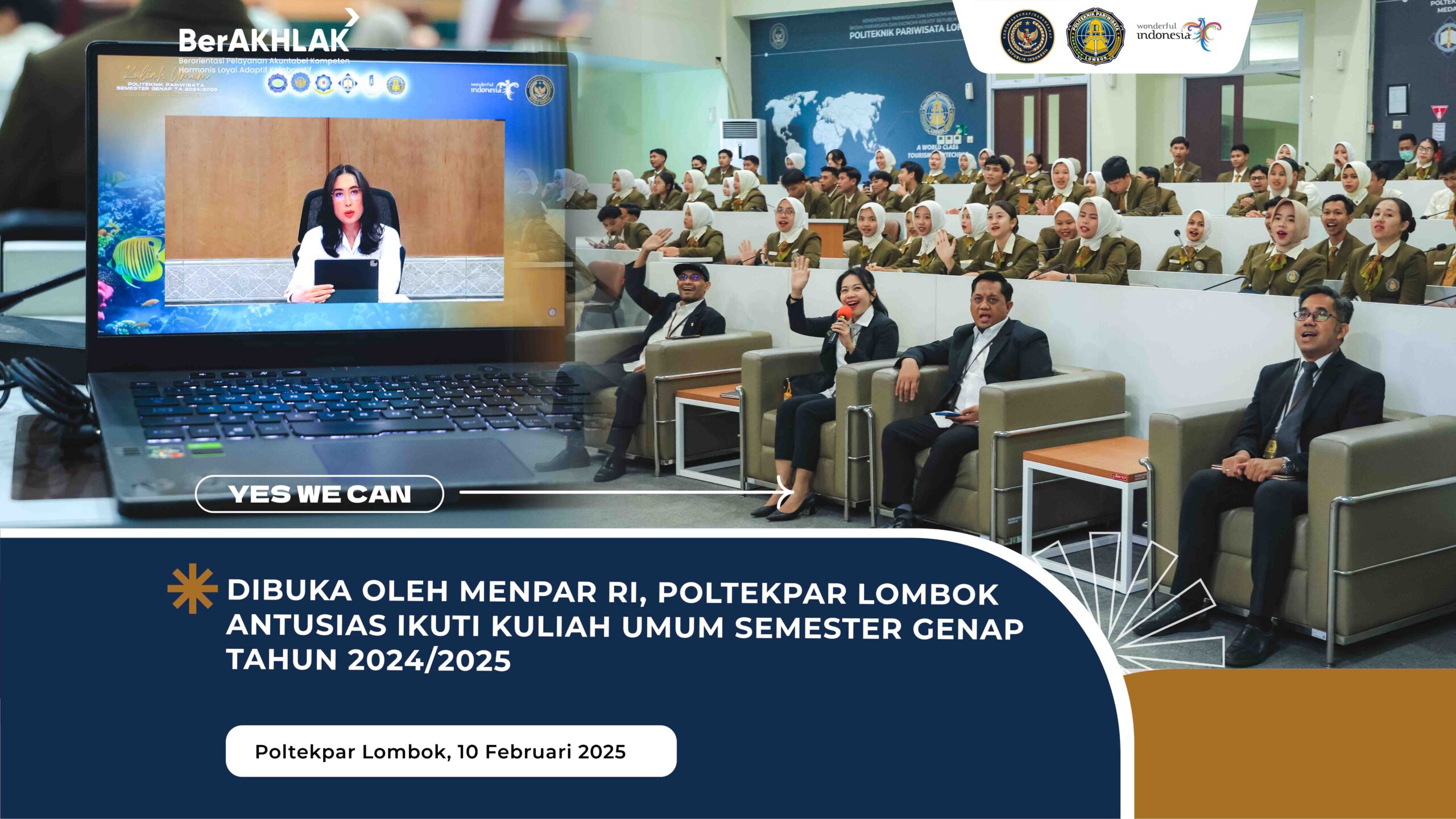 Dibuka oleh Menpar RI, Poltekpar Lombok Antusias Ikuti Kuliah Umum ...